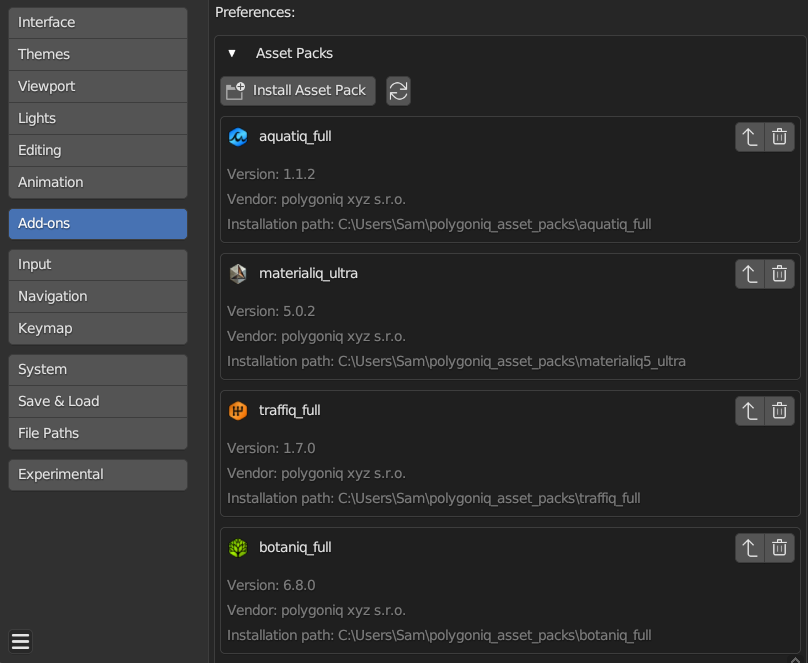 Asset Packs - engon 1.5.0